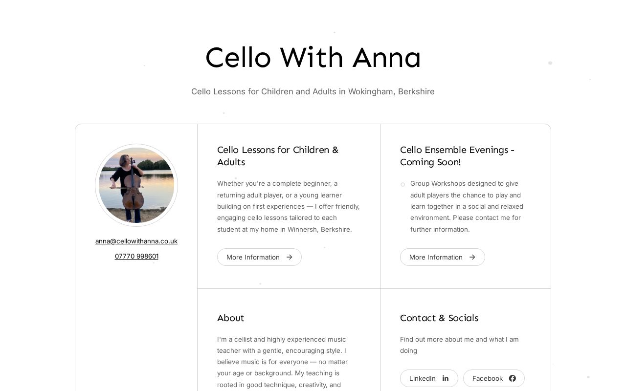 Cello With Anna